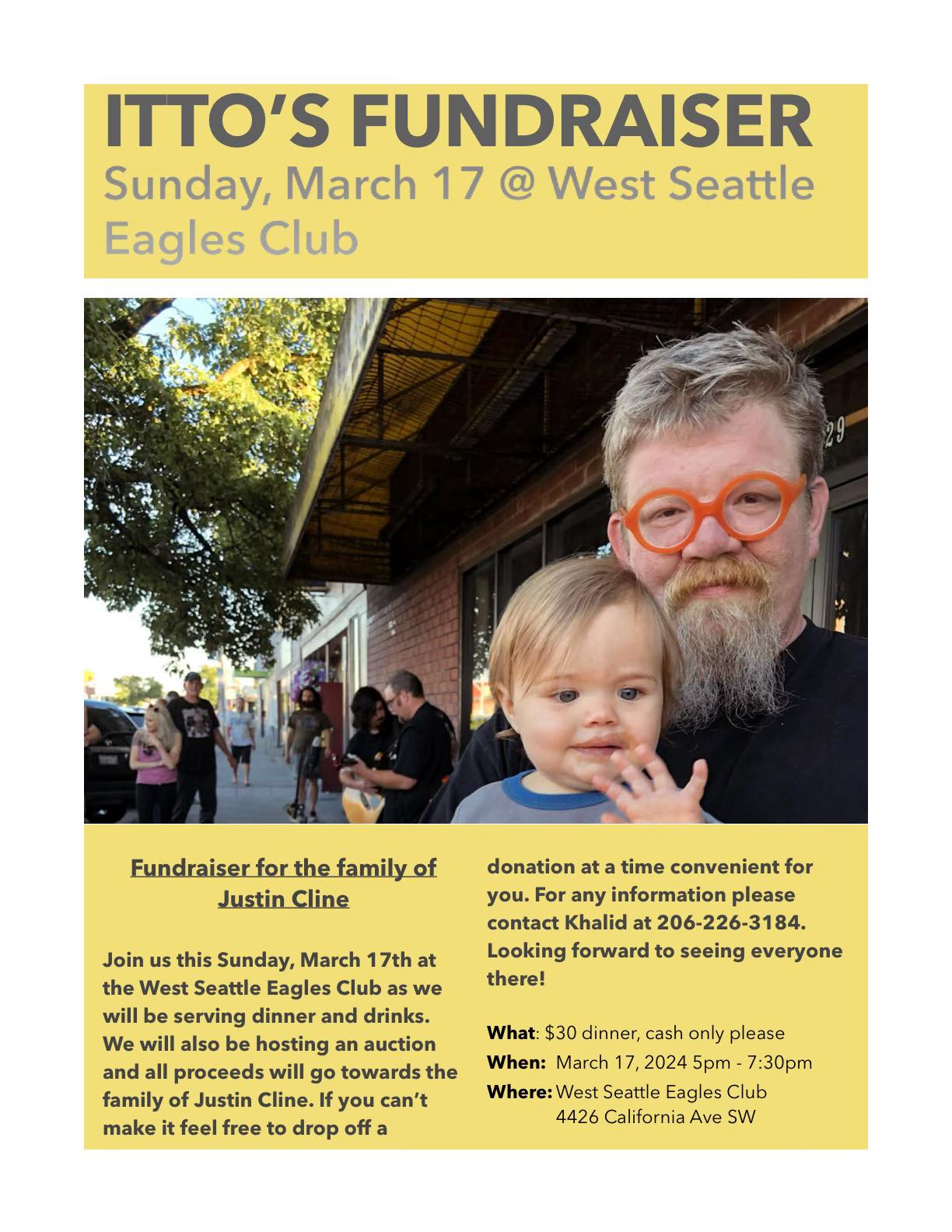 Itto's sponsoring fundraiser to help family of Justin Cline | Westside ...